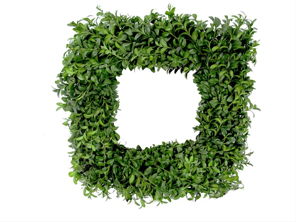 Wreath Square Boxwood - Xmas Greens - Greens, Foliages and Branches ...